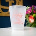 Corporate Event Shatterproof Cups Gala Cups Frosted Plastic - Etsy
