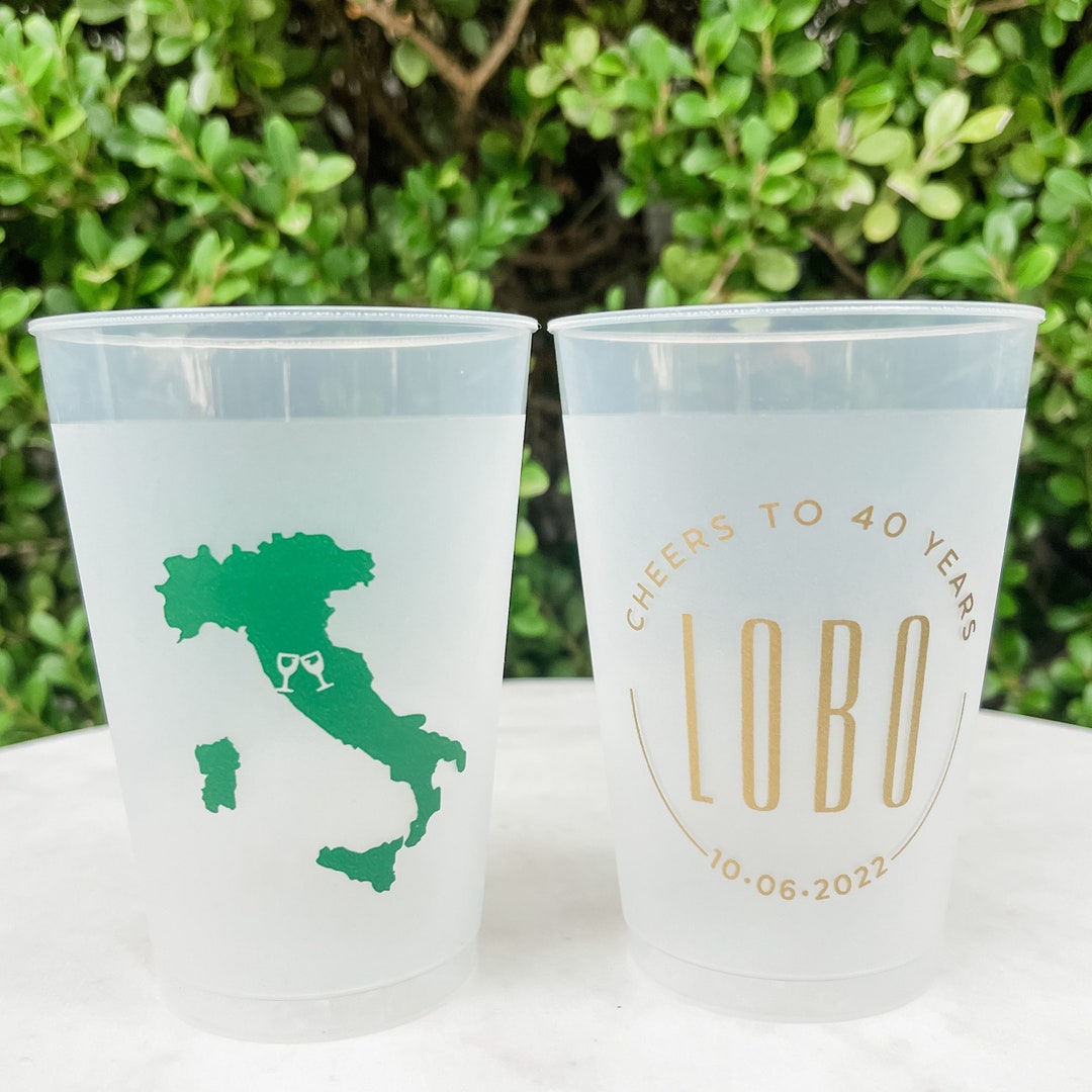 Wedding Anniversary Shatterproof Cup Favors, Anniversary Shatterproof ...