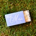 Custom Printed Matchboxes, Personalized Wedding Favor Matches, Gold ...