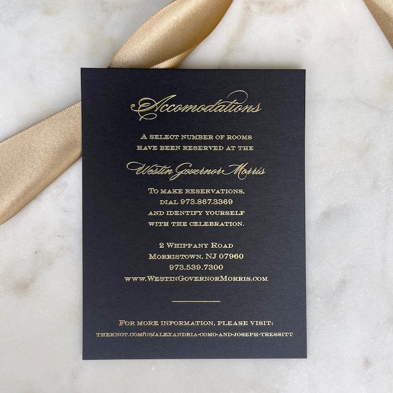 Accommodation Cards - Etsy