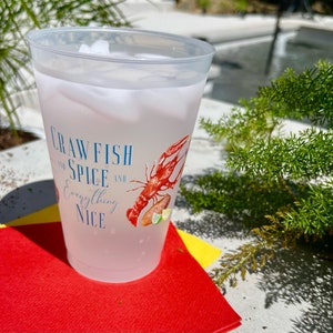Full Color Crawfish Shatterproof Cups, Crawfish Art Cups, Frosted Full ...