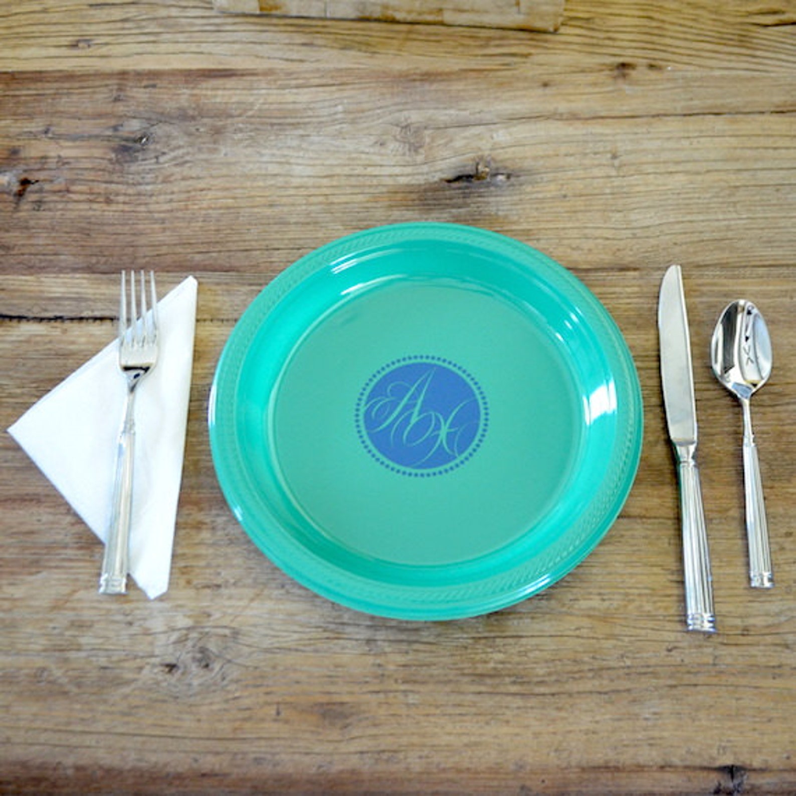 Custom Printed Plastic Party Plates Personalized Printed | Etsy