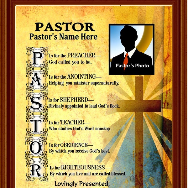Pastor Appreciation Poem - Etsy
