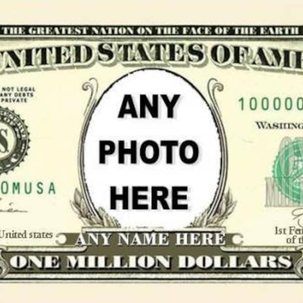 Fake Million Dollar Bills - Etsy