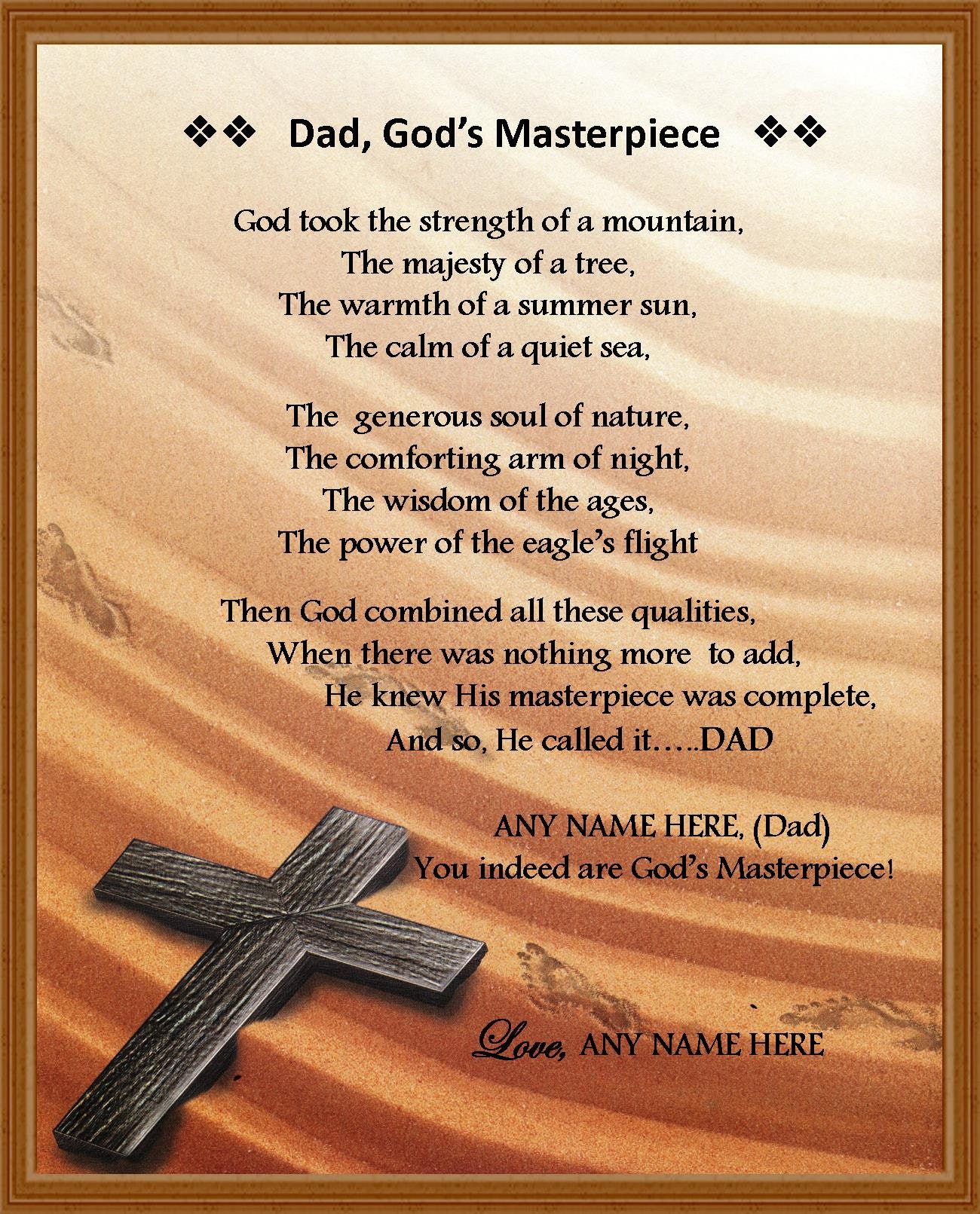 Religious Father's Day Poems Printable Abuelo Poem, Thoughtful
