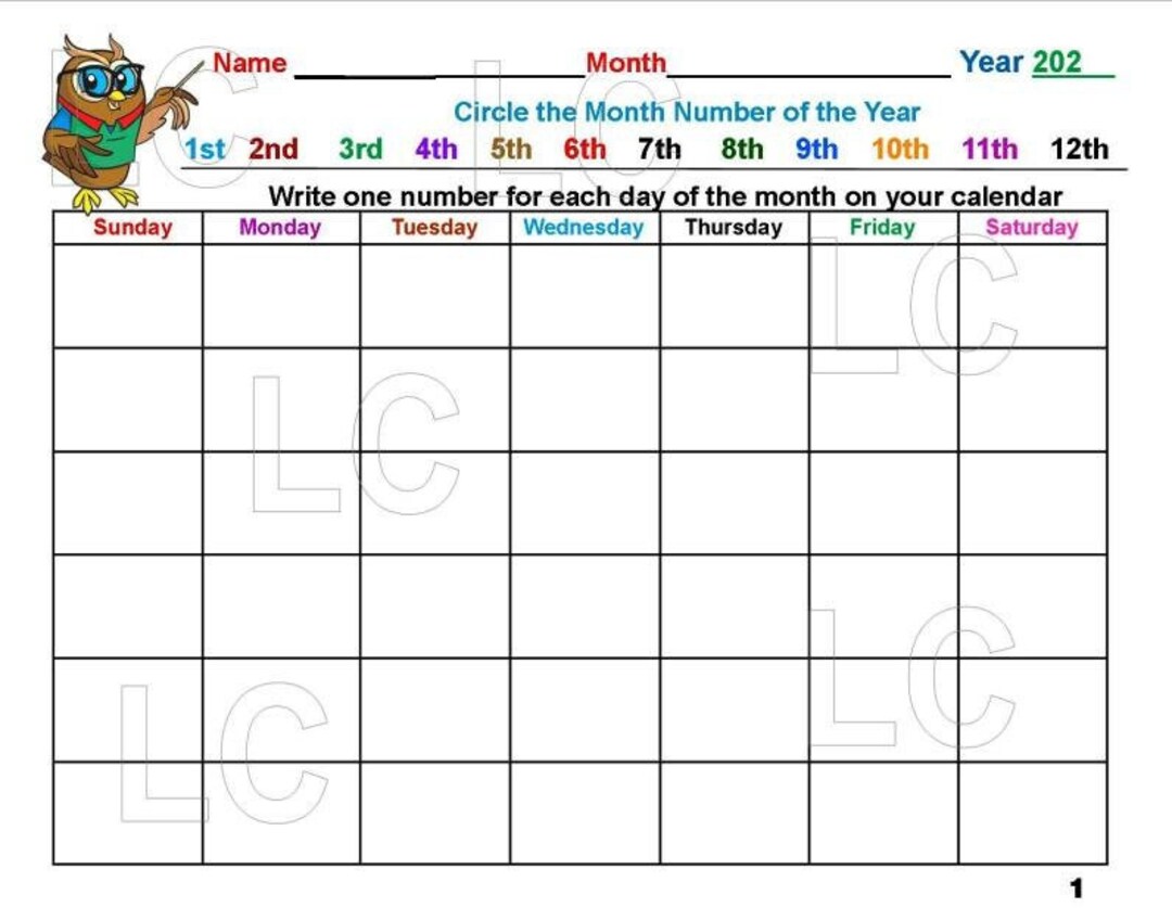 SCHOOL LEARNING CALENDAR for Pre Kdg-grade 3 Students-teacher Created 4 ...