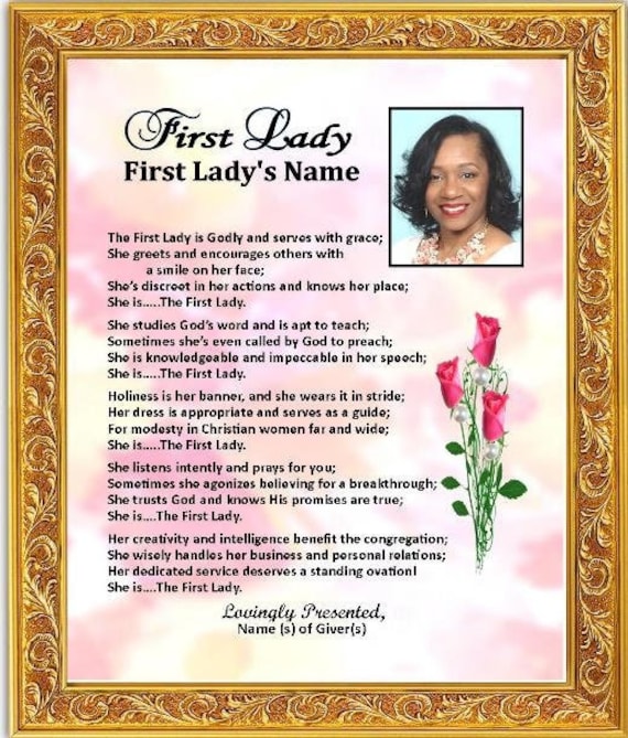 Pastor's Wife First Lady Personalized Custom Appreciation - Etsy