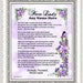 Pastor's Wife First Lady Personalized Appreciation Name Poem Gift Thank ...