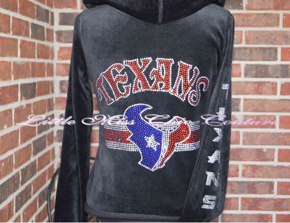 Items similar to Houston Texans Bling Velour Tracksuit Set on Etsy