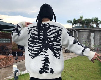 Emo Skeleton Sweatshirt - Etsy