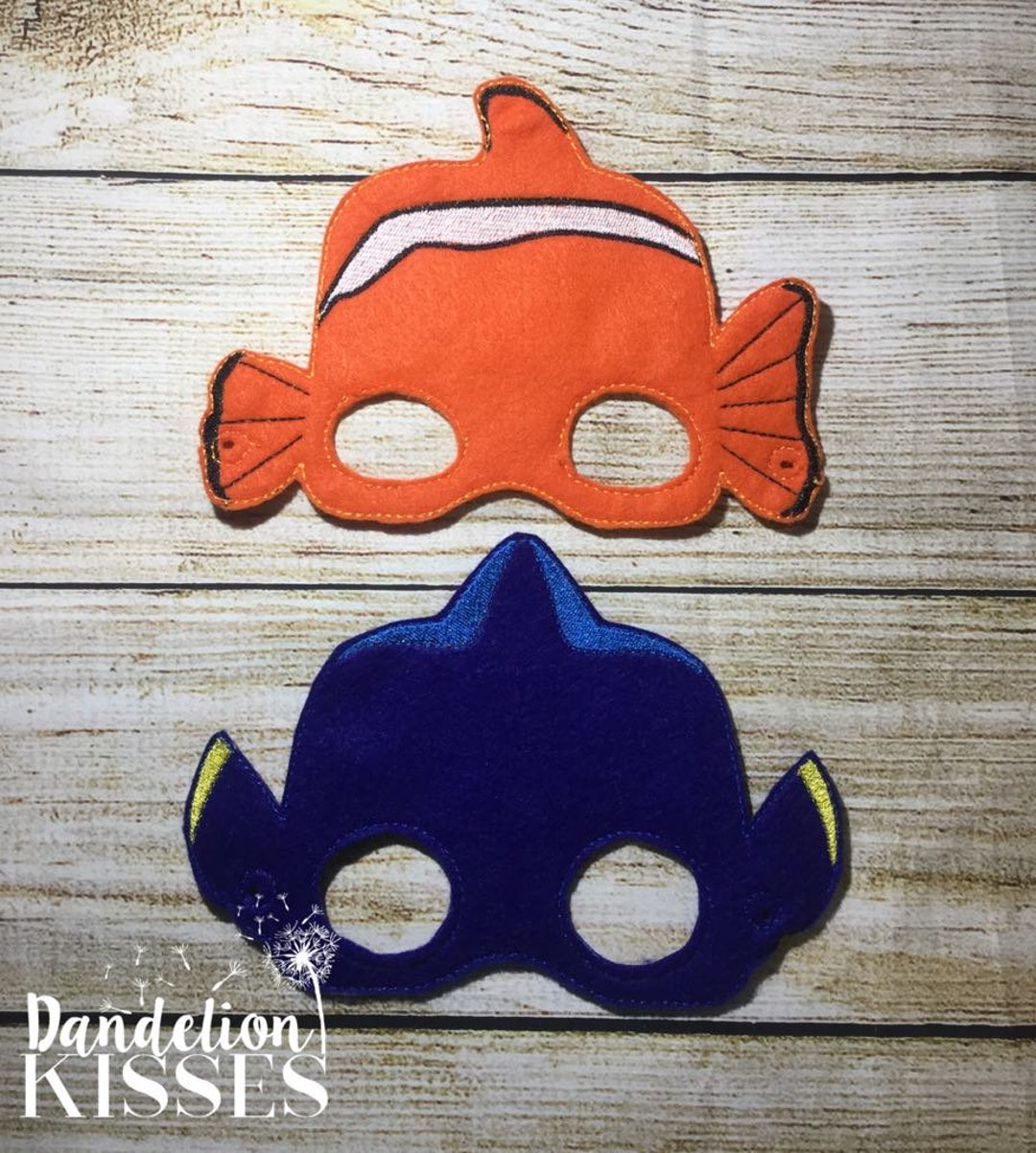 Nemo and Dory Inspired Mask - Etsy