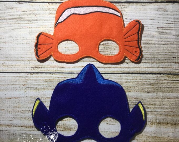 Nemo and Dory Inspired Mask - Etsy