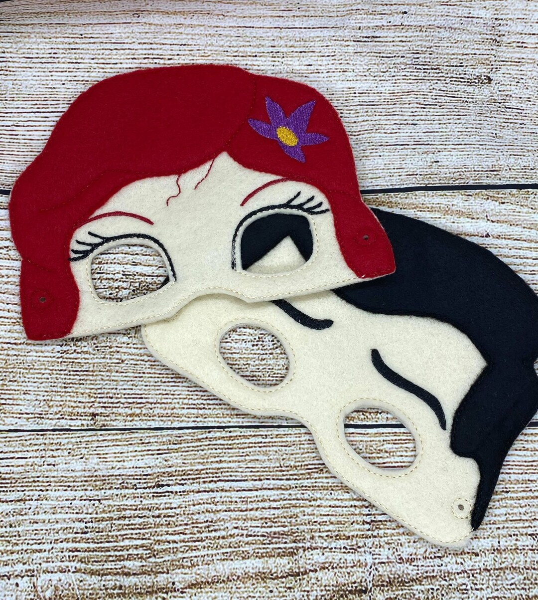 Little Mermaid Inspired Mask - Play Mask - Ariel - Eric - Etsy Australia