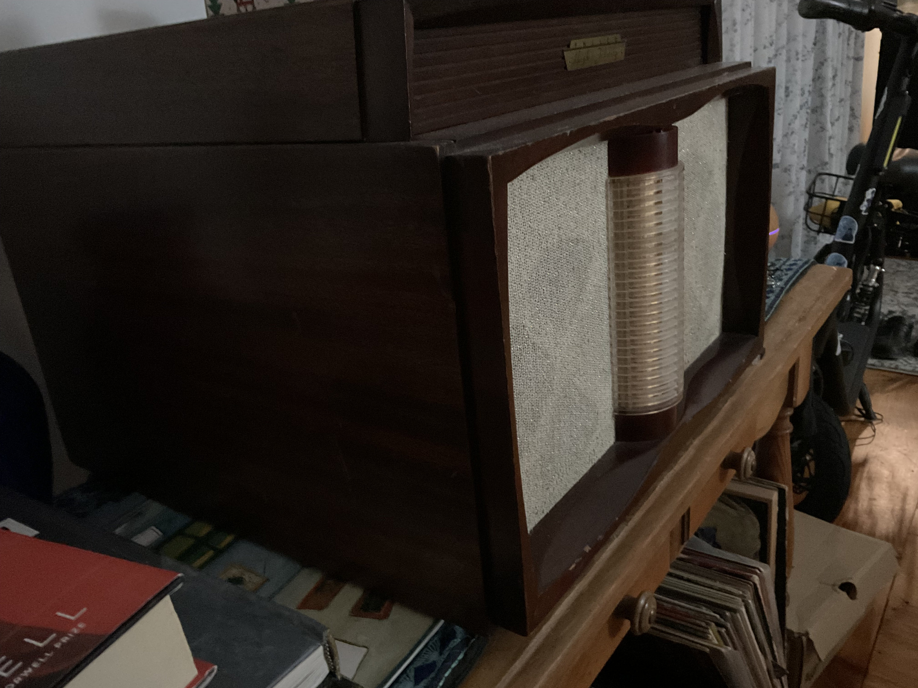 Vintage Record Player Table Top Wood Record Player Philco Record Player ...