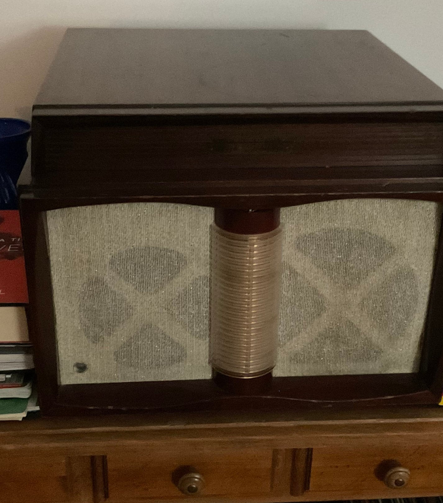 Vintage Record Player Table Top Wood Record Player Philco Record Player ...