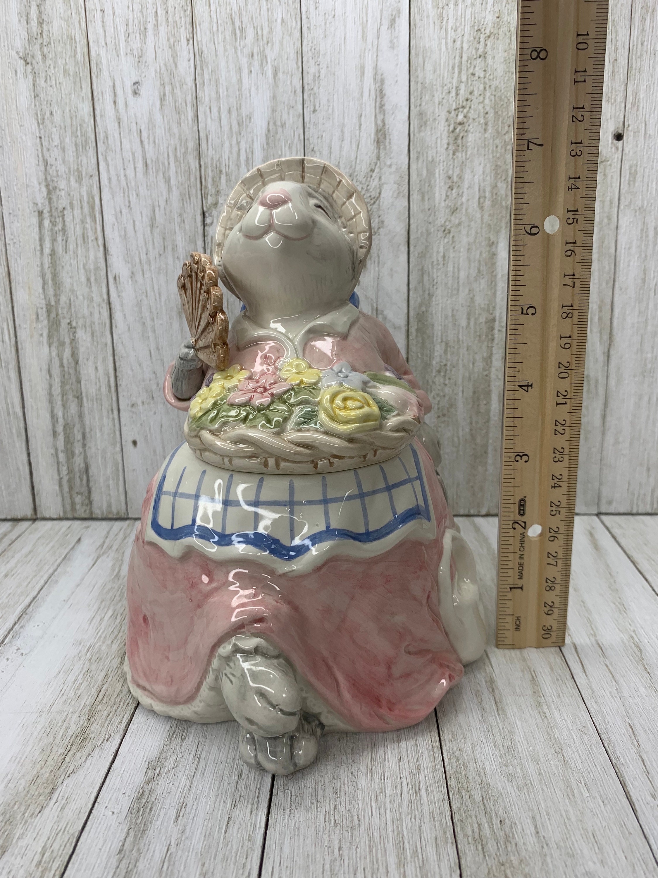 Fitz and Floyd Bunny Hollow Collection Candy Jar With Lid Discontinued ...
