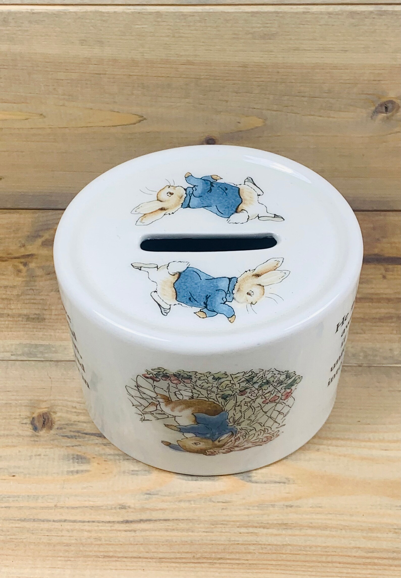 Peter Rabbit Oval Bank by Wedgwood Child's First Bank - Etsy UK