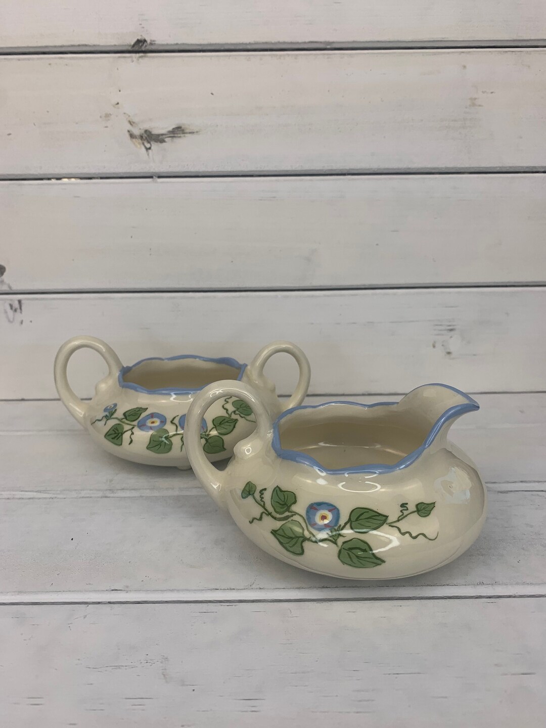 Singing River Original Pottery Creamer and Sugar Set - Etsy