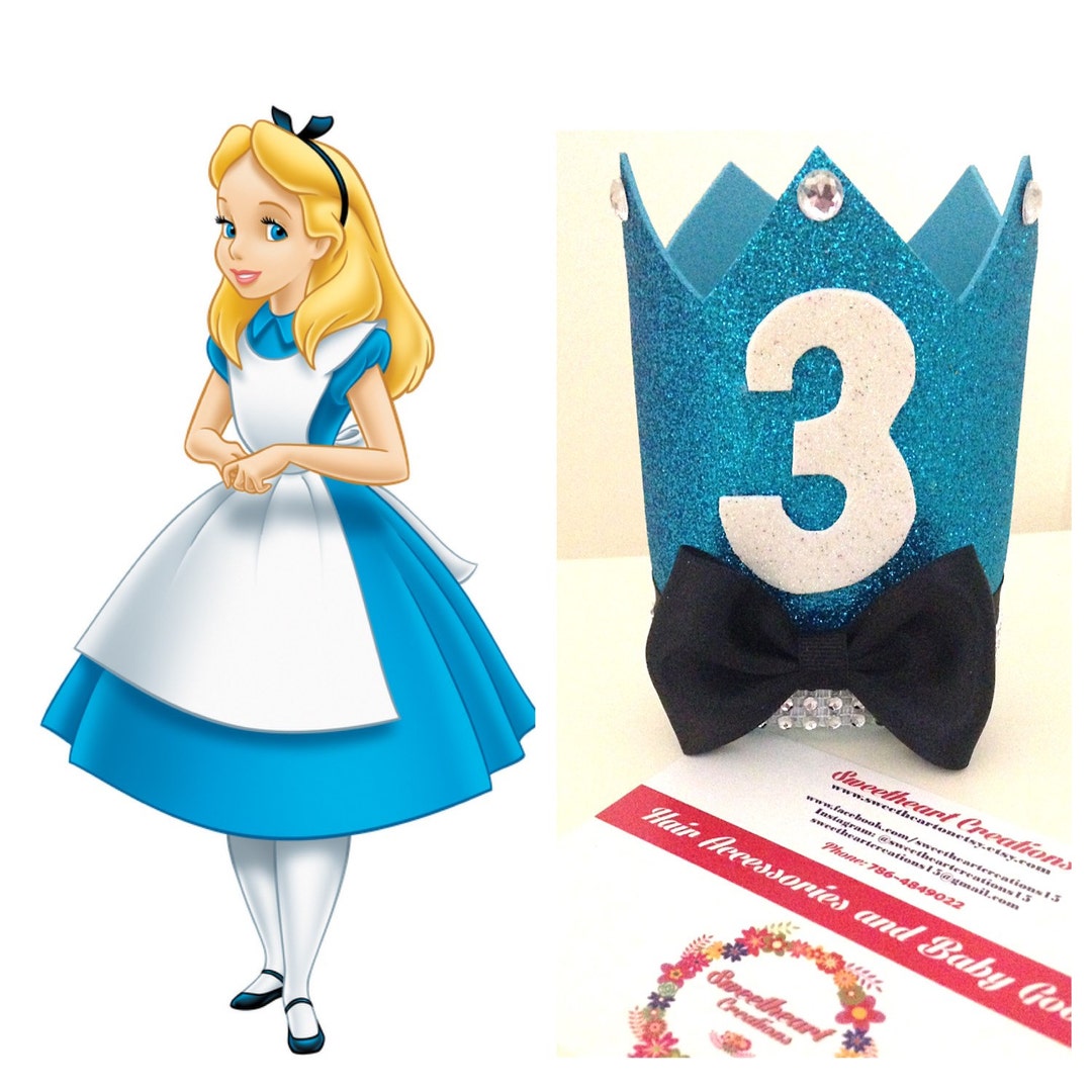 Alice in Wonderland Birthday Crown, Birthday Crown, Princess Crown ...