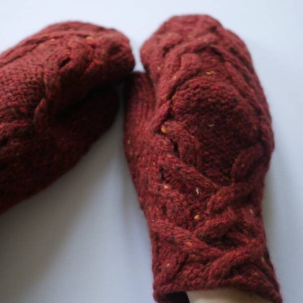 Red Mittens - Etsy