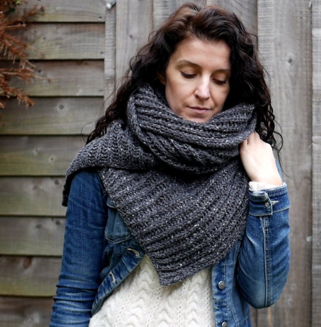 Women's Hand Knit Extra Long Scarf - Women's Scarf - Very Long Scarf ...