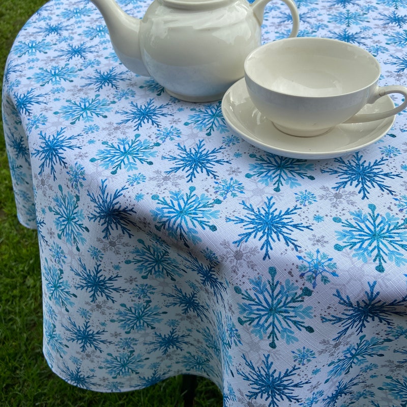 Snowflake Tablecloth - Etsy