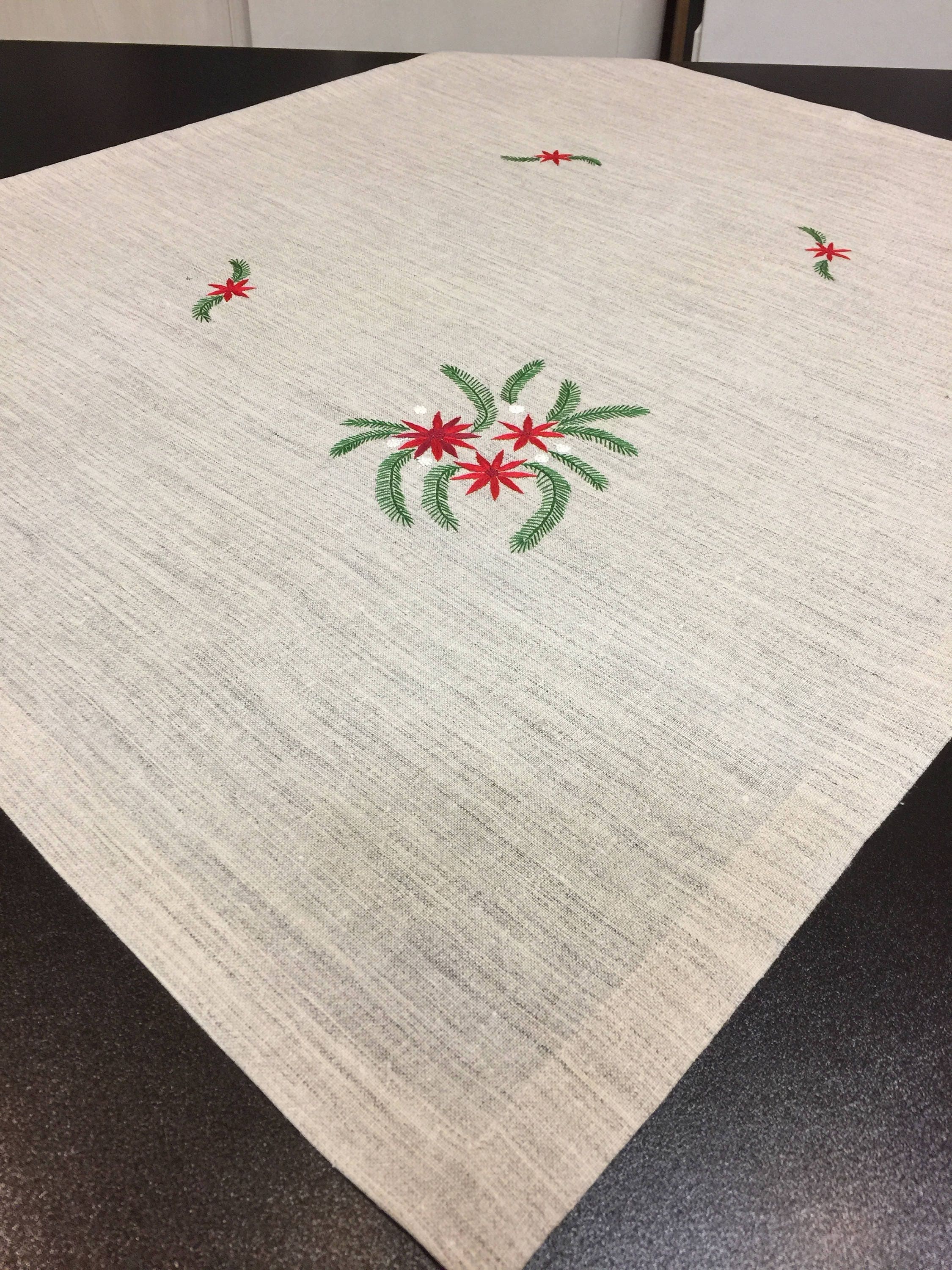Hand Embroidered Doily Centrepiece Small Tablecloth Fabric | Etsy