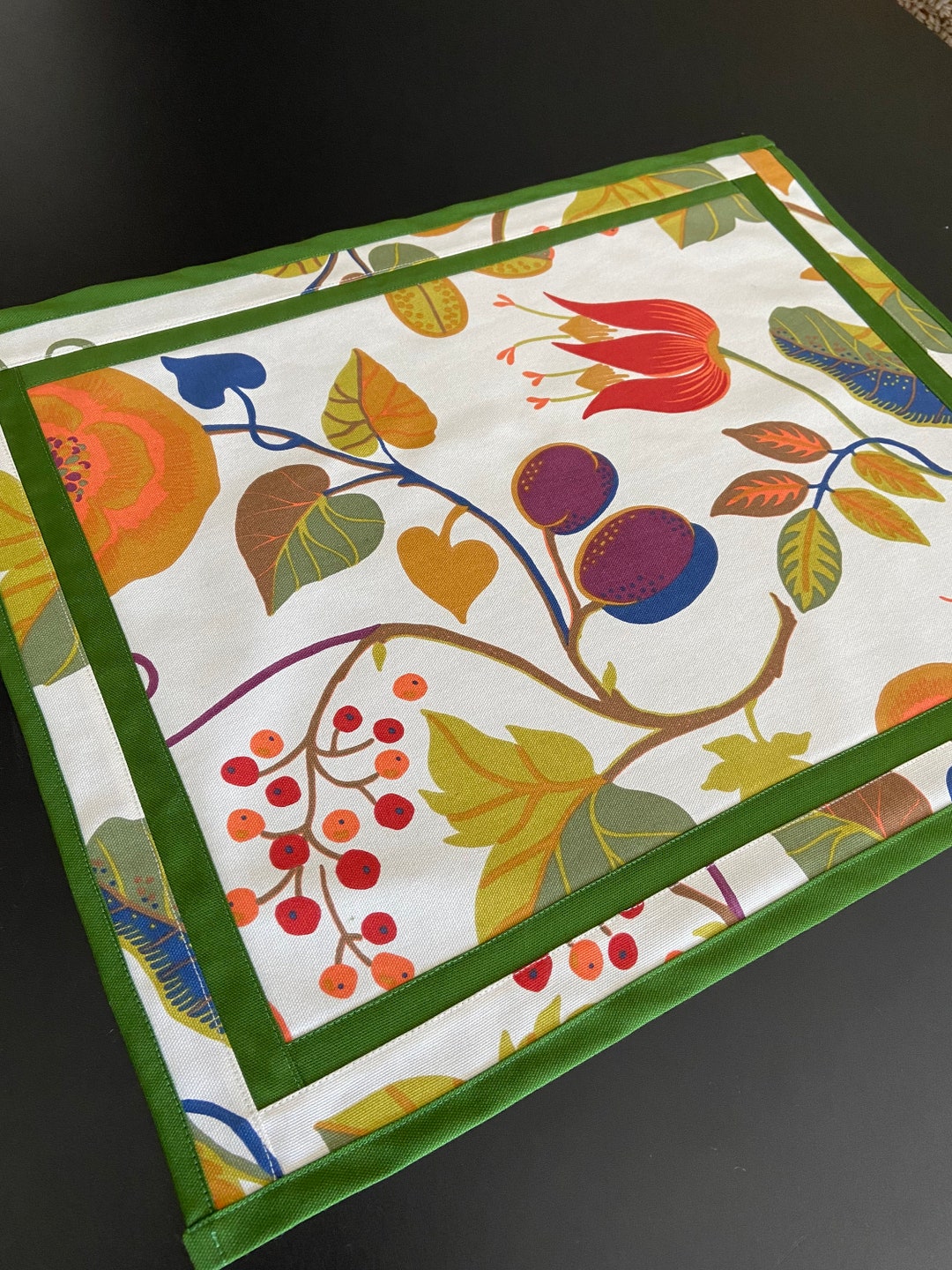 Two Layer Cotton Fabric Table Topper Table Runner Small Rectangle ...