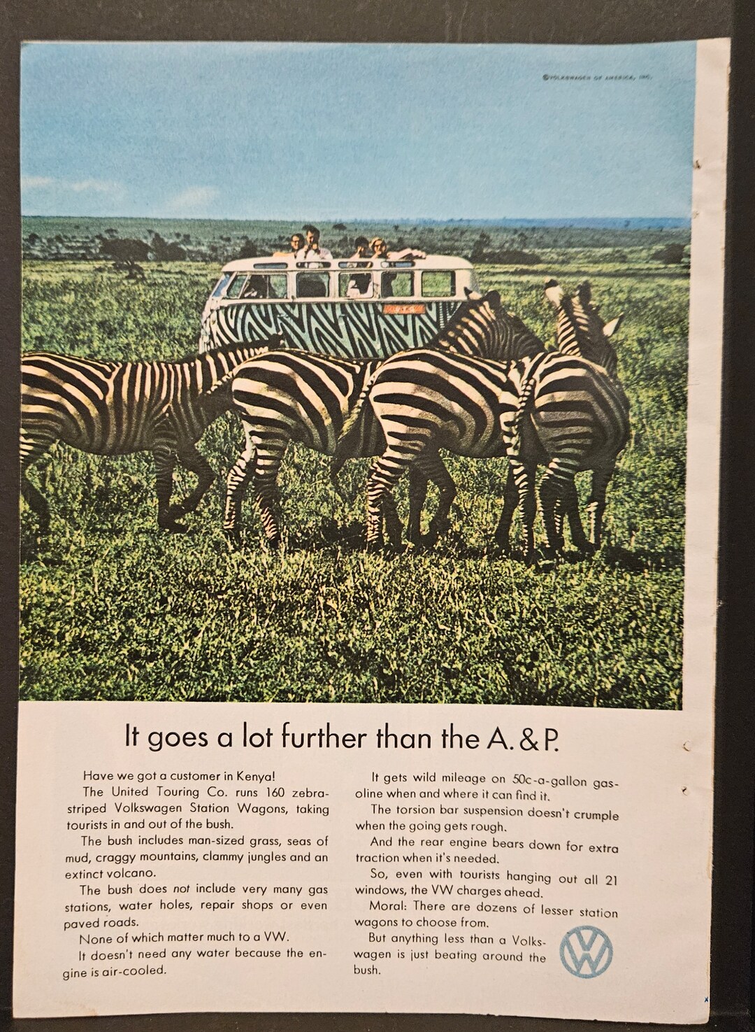 VW Print Ad From Popular Mechanics 1967 Advertisement Volkswagen Van ...