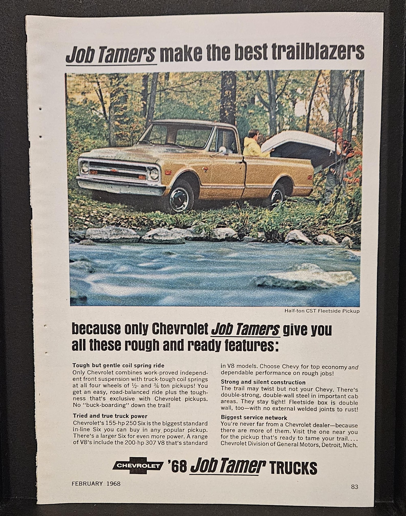 Chevrolet Trucks Vintage Print Ad 1968 Magazine Advertisement - Etsy