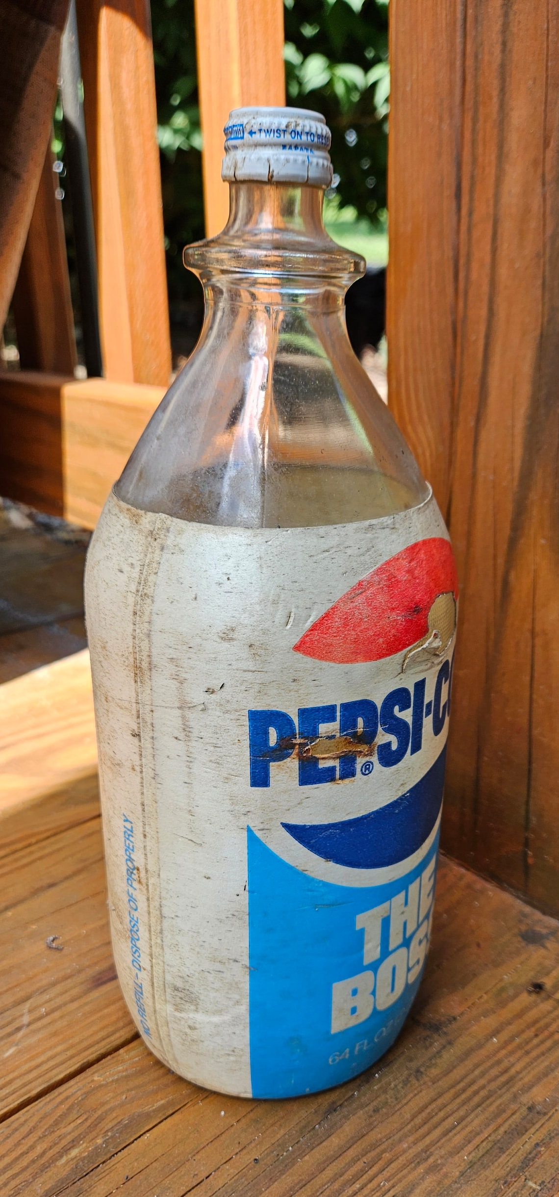 The Boss Pepsi Bottle 64 Oz 1970's Glass - Etsy