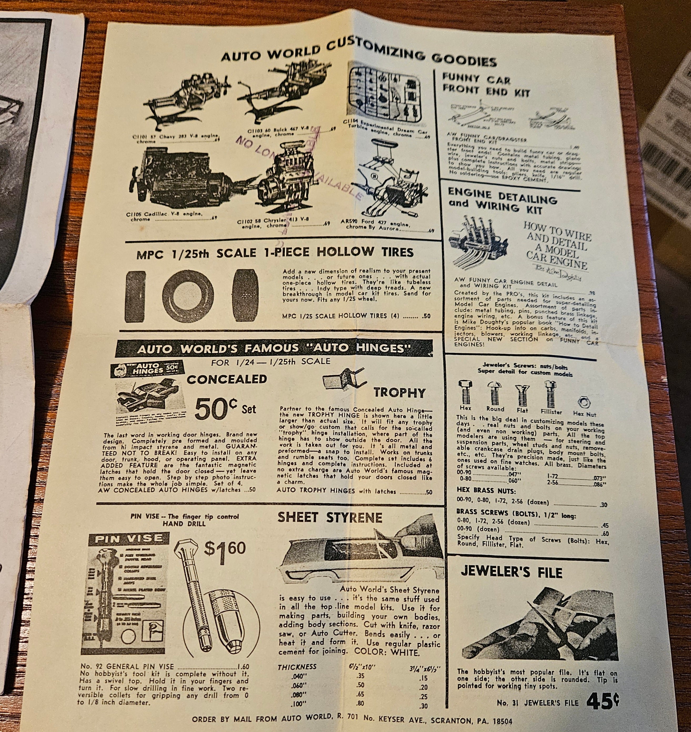 Vintage 1963 Revell Model Kit Instructions of Tommy Ivo's "showboat ...