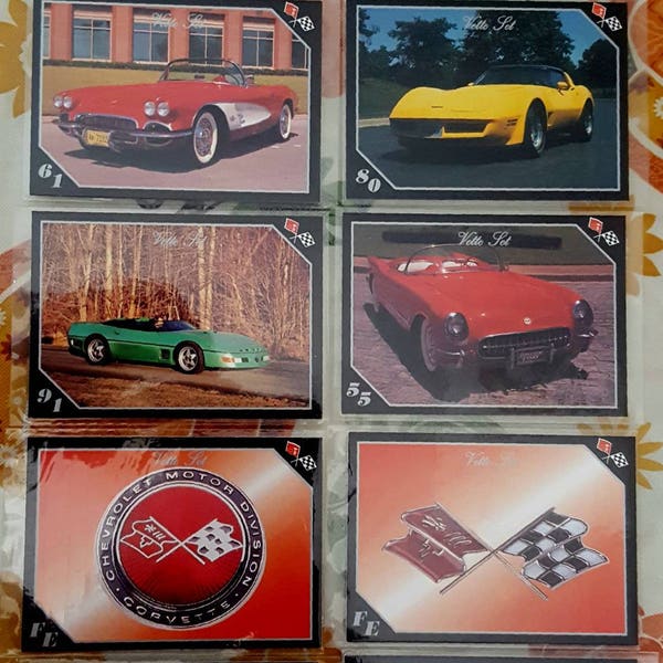 Corvette Cards - Etsy