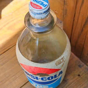 The Boss Pepsi Bottle 64 Oz 1970's Glass - Etsy