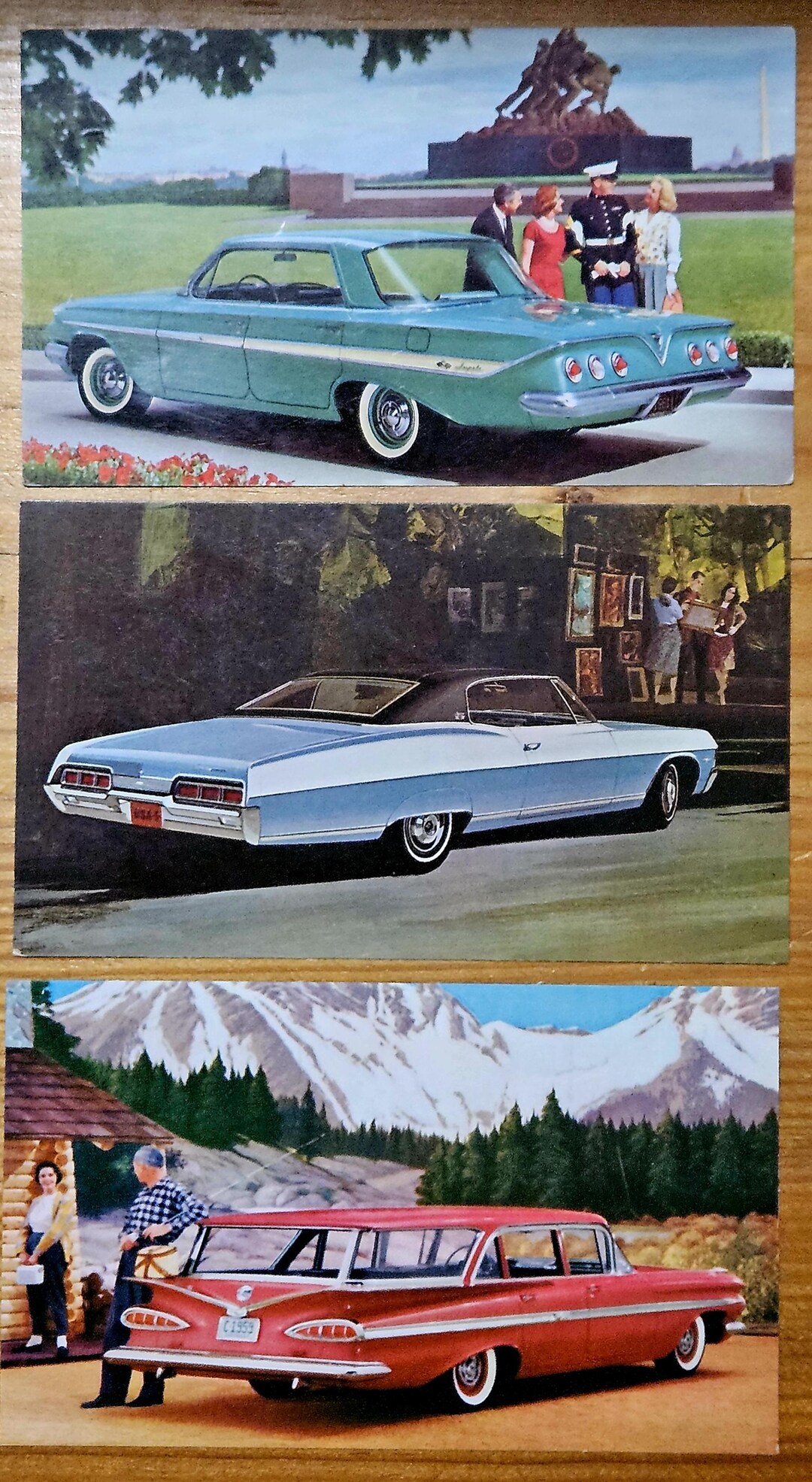 Lot of (3) Vintage Chevrolet Postcards - Dealership/factory Promotional ...