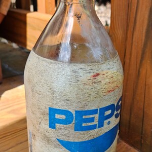 The Boss Pepsi Bottle 64 Oz 1970's Glass - Etsy