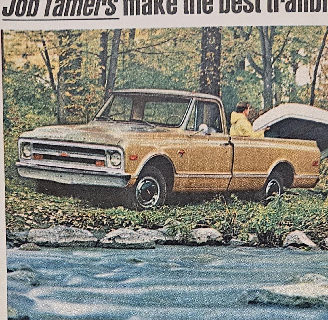 Chevrolet Trucks Vintage Print Ad 1968 Magazine Advertisement - Etsy