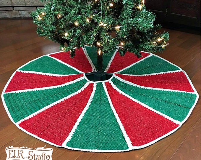 Emory's Christmas Tree Skirt Crochet Pattern, Christmas Crochet - Etsy