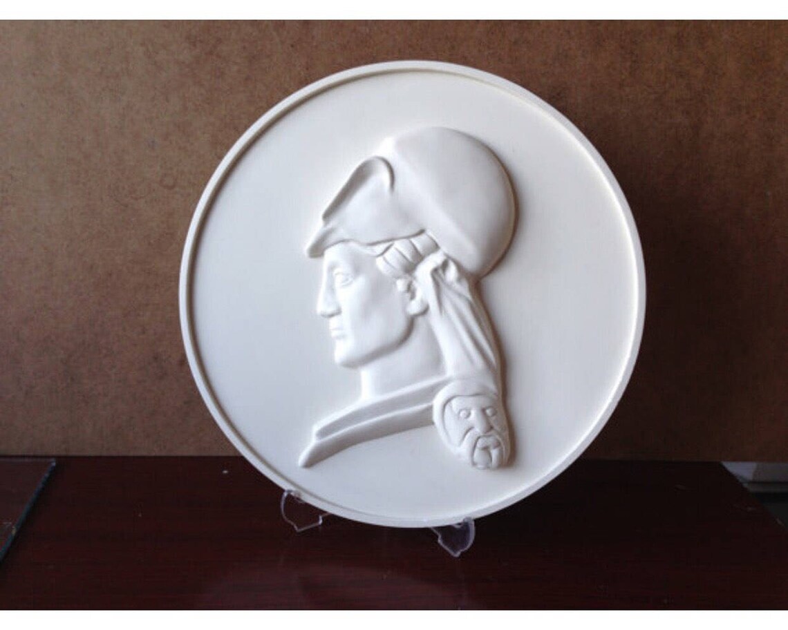 Athena Old Medallion Reproduction Wall Decor,wall Cameo,greek Ancient ...