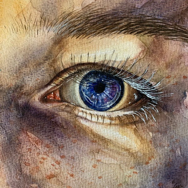 Eye Watercolor - Etsy