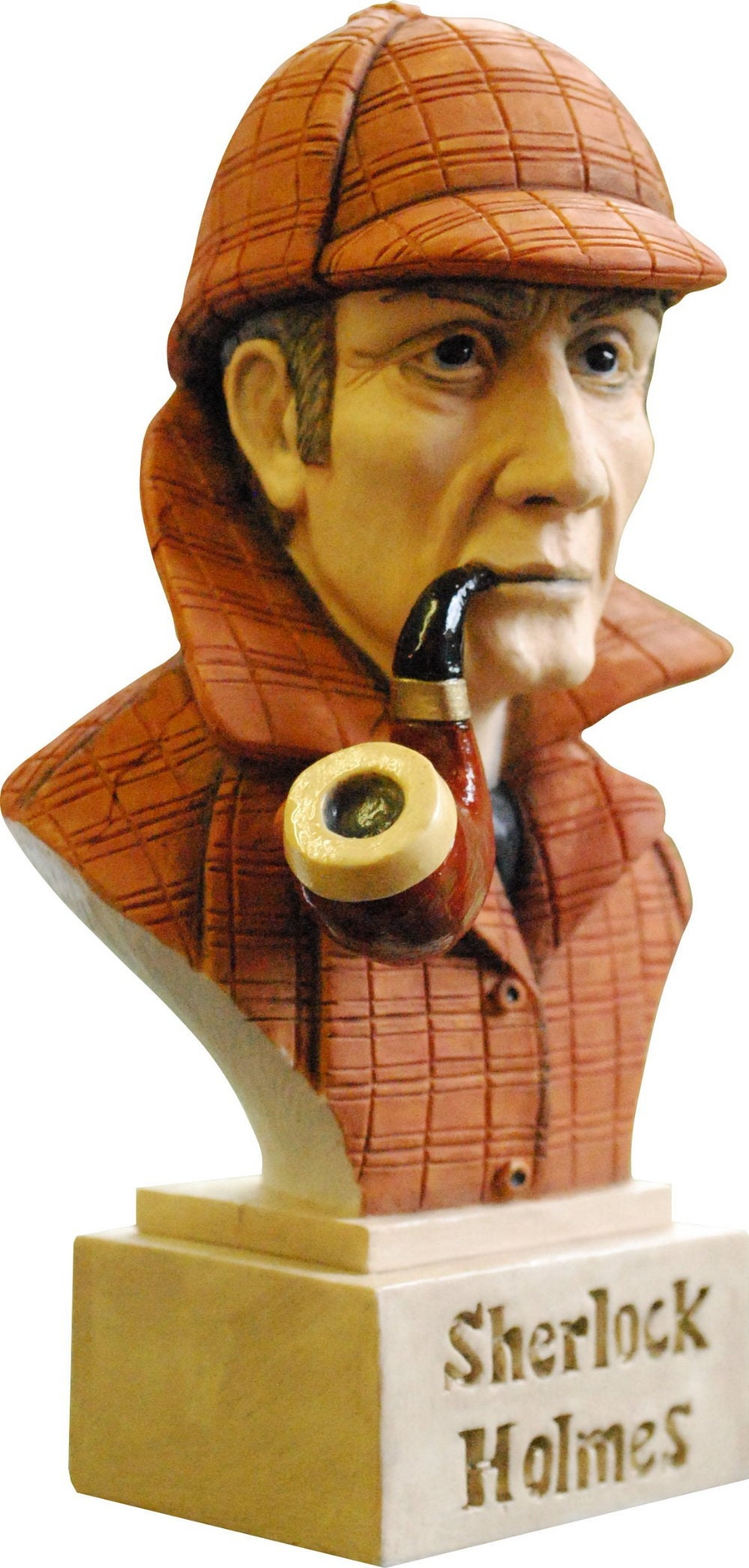 Sherlock Holmes Figurine Bust Handpainted Made by | Etsy UK