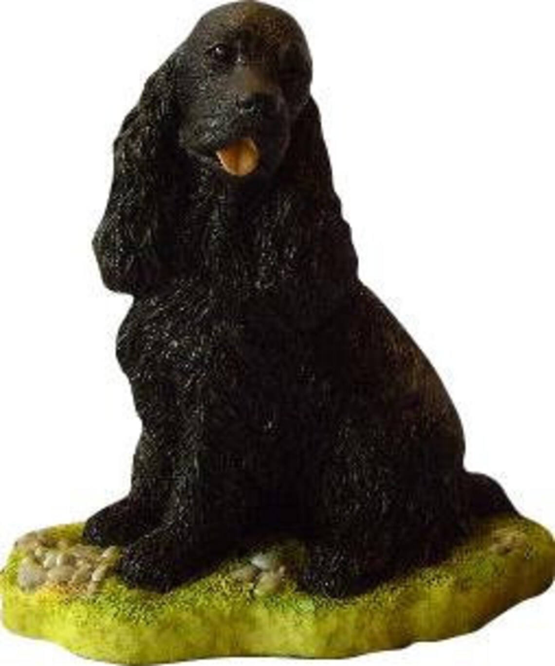 Black Cocker Spaniel Dog Figurine Gift Collectible Ornament | Etsy UK