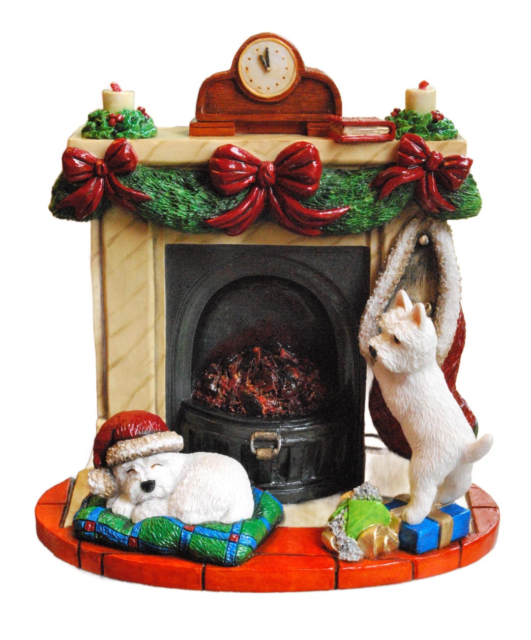 Christmas Westie Pups Festive Fun Figurine - by Peakdalesculptures ...