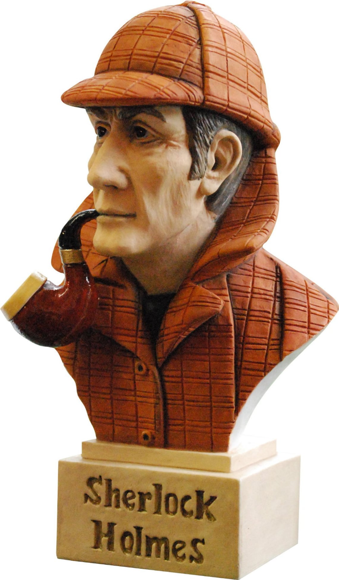 Sherlock Holmes Figurine Bust Handpainted Made by | Etsy UK