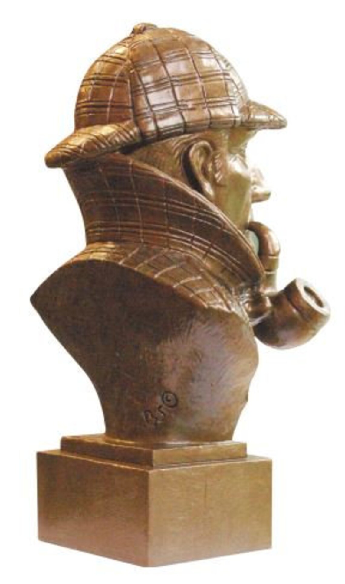 Sherlock Holmes Figurine Bust Bronze Finish Made by - Etsy