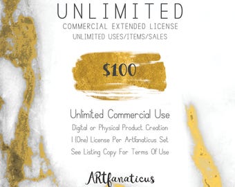 SINGLE DESIGN Extended Commercial Use License 250 to 499 Sales or Units ...