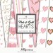 Pink & Gold Hearts Digital Designer Papers 16 Gold Glitter | Etsy