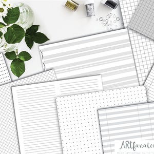 Digital Paper "classic Journal Pages" Digital Journal Pages, Lined ...