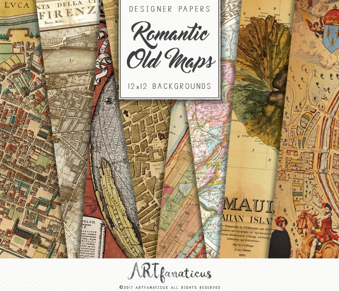 Old World Maps "romantic City Maps of the World" Globe, Ancient Maps ...