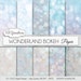 Bokeh Digital Papers Winter wonderland Bokeh Paper | Etsy